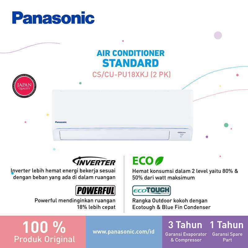 Promo Panasonic Cs/cu-pu18xkj Ac Split Inverter [2 Pk] Diskon 15% Di Seller Panasonic Official ...