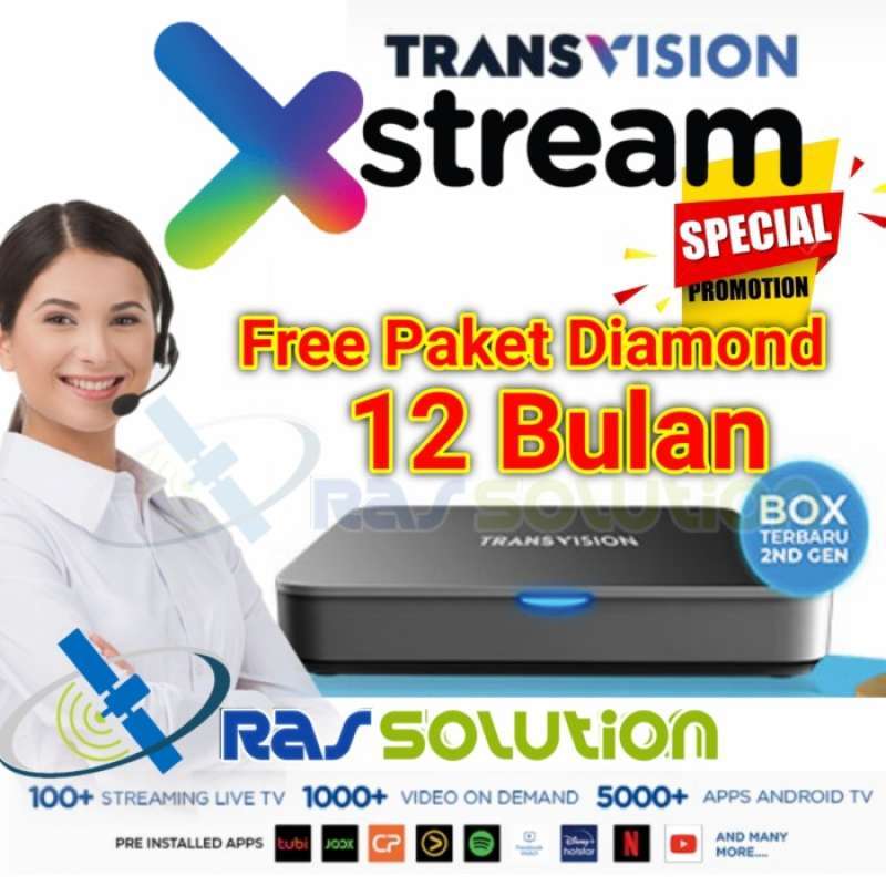 Jual RECOMMENDED TRANSVISION XSTREAM ANDROID TV BOX di Seller Cakrawala ...