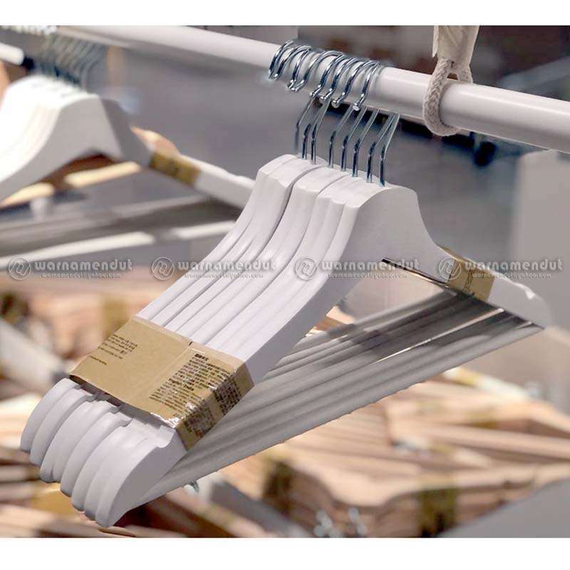 Jual Hanger Gantungan Baju Pakaian Kayu Solid Lebar 43cm Wmo Ik8538 ...