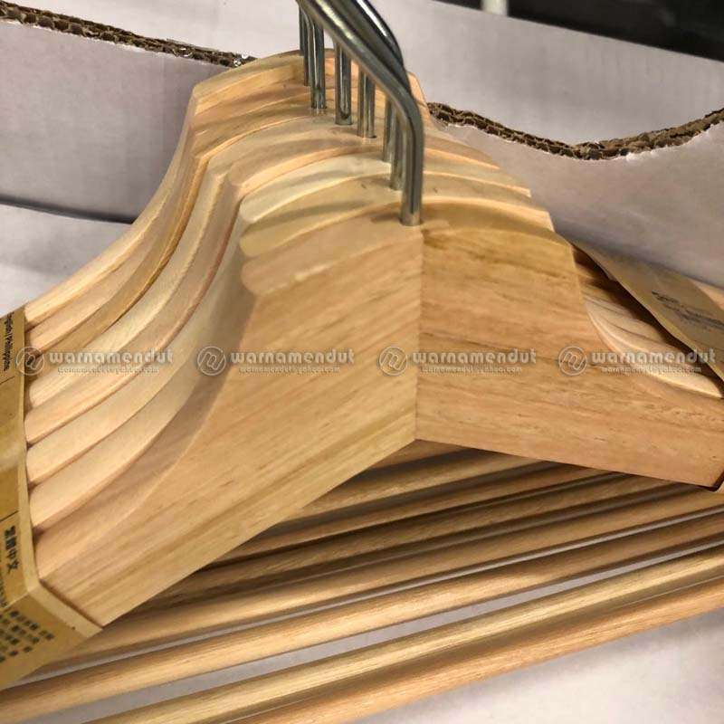 Jual Hanger Gantungan Baju Pakaian Kayu Solid Lebar 43cm Wmo Ik8538 ...