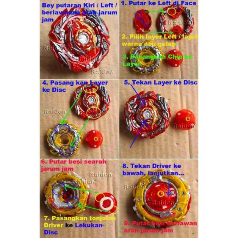 Jual beyblade World Spriggan B172 burst mainan gasing anak super king ...