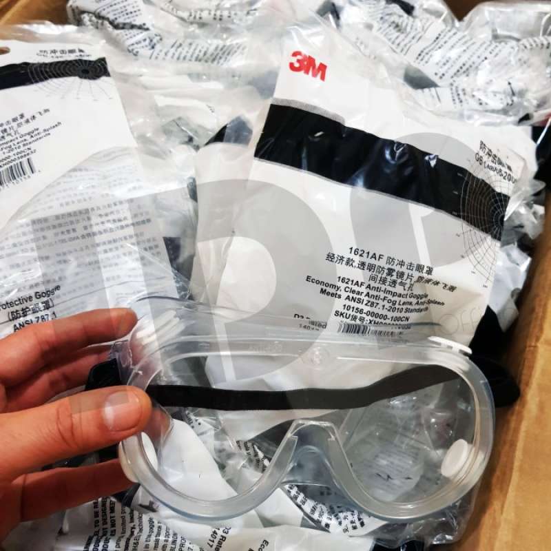 Jual 3M 1621 AF Safety Goggle ANTI FOG Kacamata Goggle Lab 3M 1621AF ...