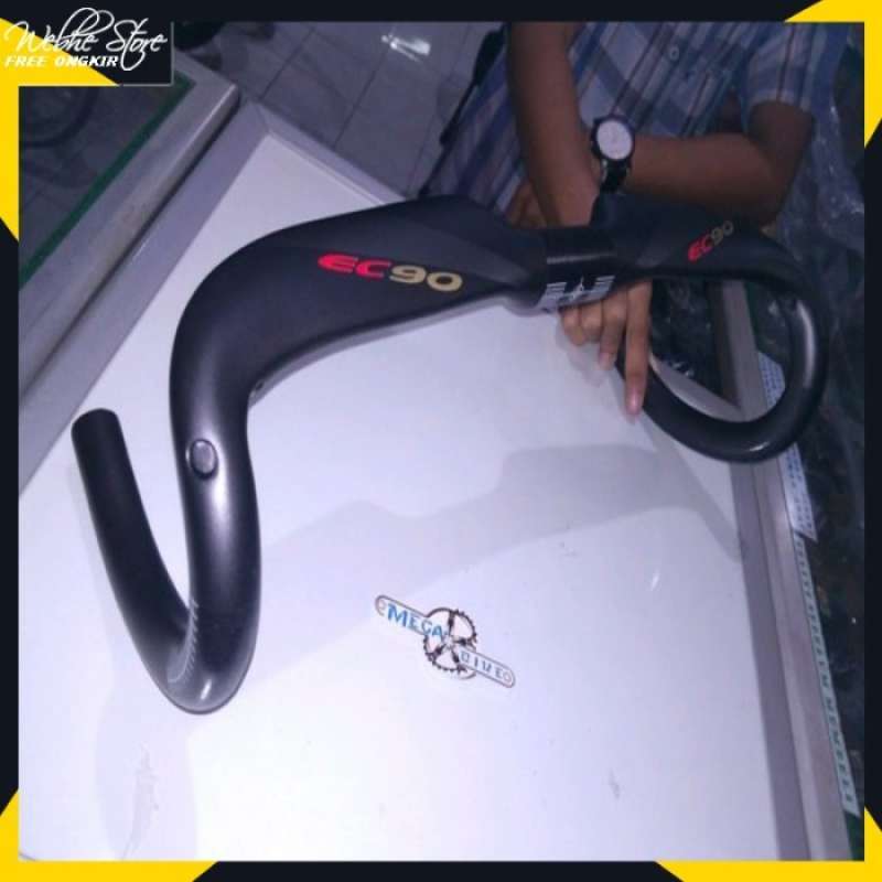 Jual Handlebar Drop bar Carbon Aero easton EC90 stang balap road bike ...