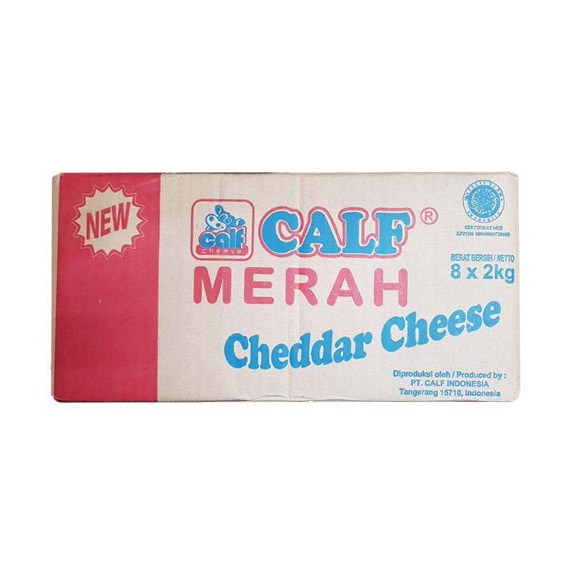 Promo CALF MERAH Keju Cheddar [1 Karton/ 8 x 2 kg] Diskon 7% di Seller ...