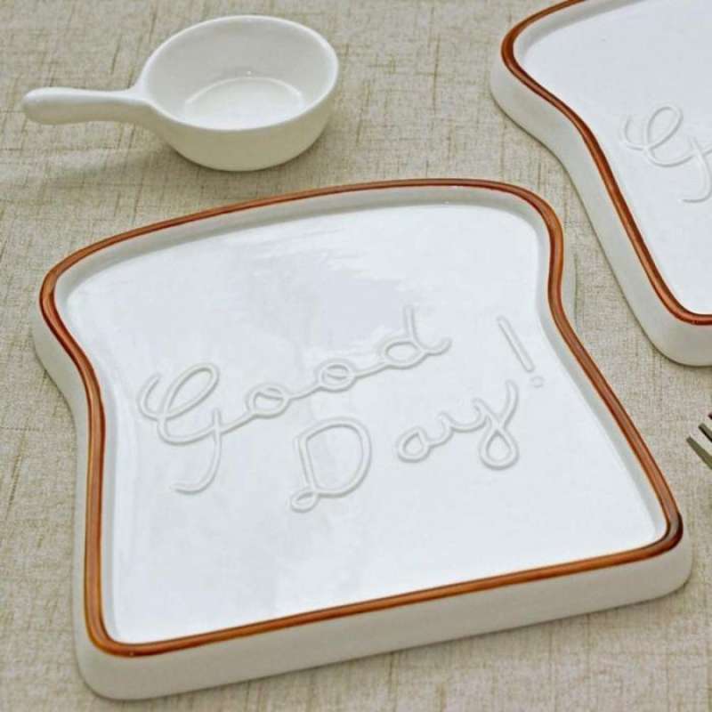 Jual piring keramik bentuk roti ceramic bread plate di Seller Cilegon13 ...