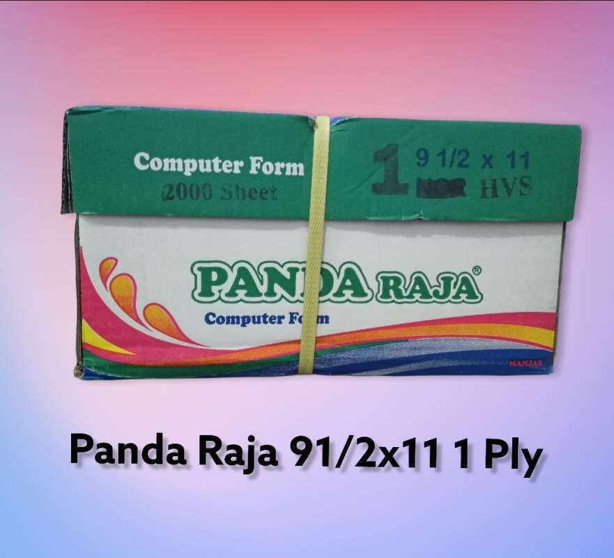 Jual PANDA RAJA kertas Continious form 91/2x11 1 Ply di Seller TOKO ...