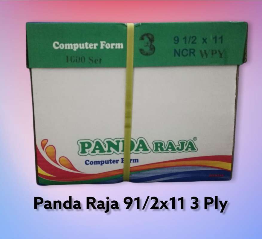 Jual PANDA RAJA kertas Continious form 91/2x11 3 Ply Ncr di Seller TOKO ...