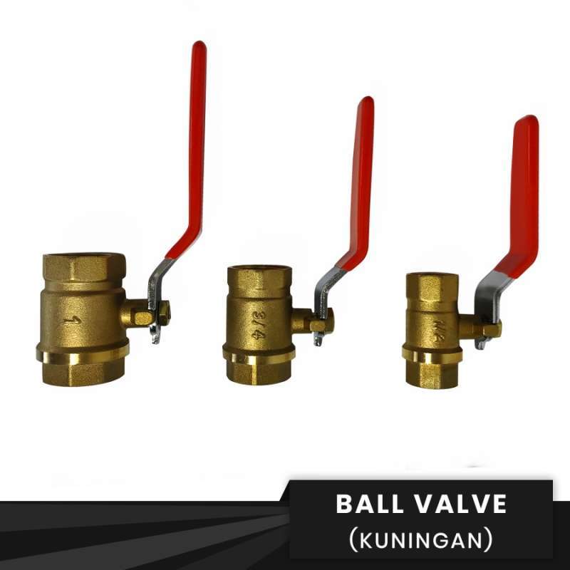 Jual Ball Valve/Ball Valve Kuningan/Stop Kran Kuningan/Bv Shisuka 1/2 3/4 1 - 1 INCH di Seller ...