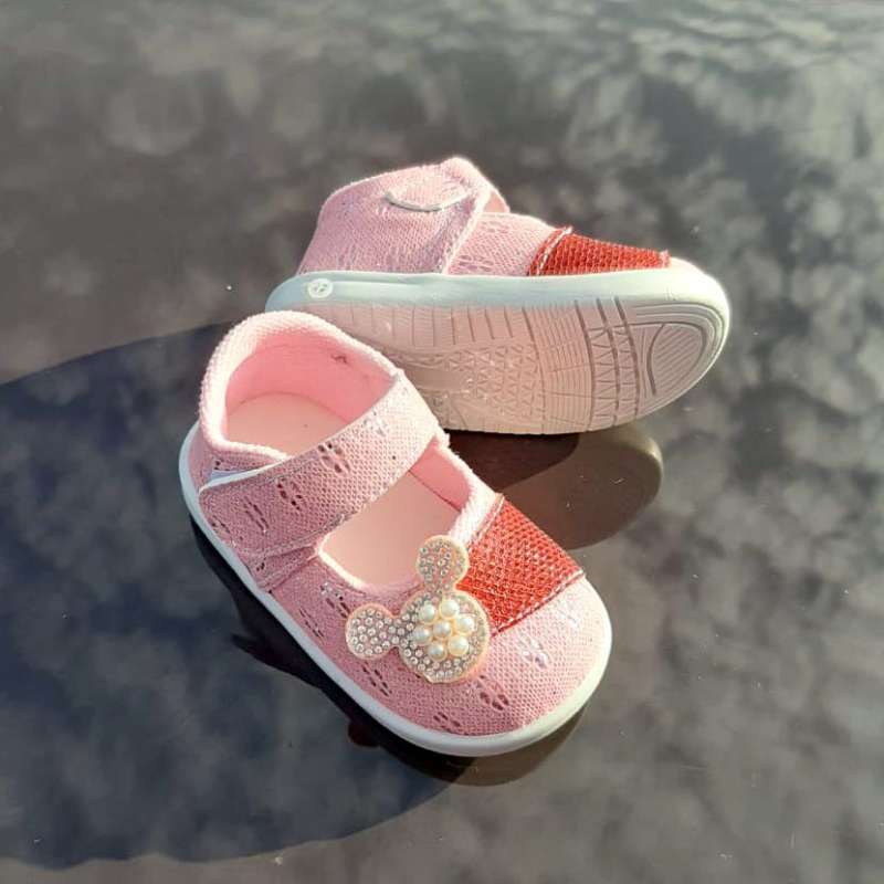 Jual Sepatu Pesta Anak Perempuan Umur 1 2 3 tahun Mickey Mouse Mutiara ...