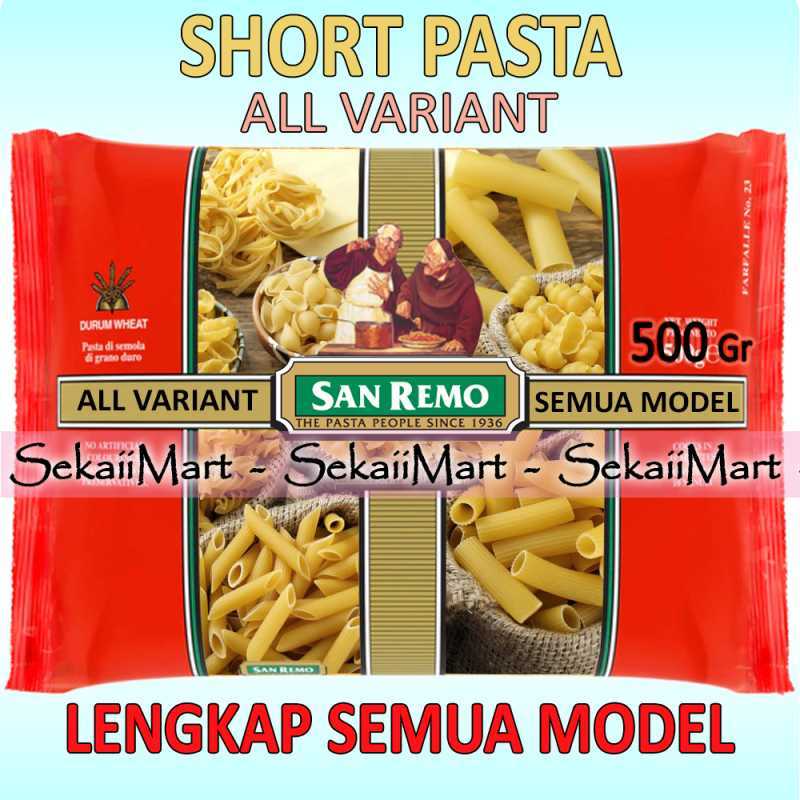 Promo San Remo Short Pasta 500g All Variant - Sanremo Pasta Gandum ...