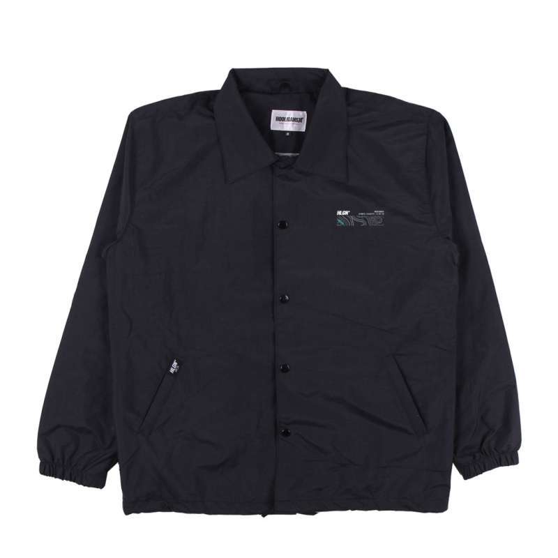 Promo Hooligans Coach Jacket Terrain Black Diskon 60% di Seller ...