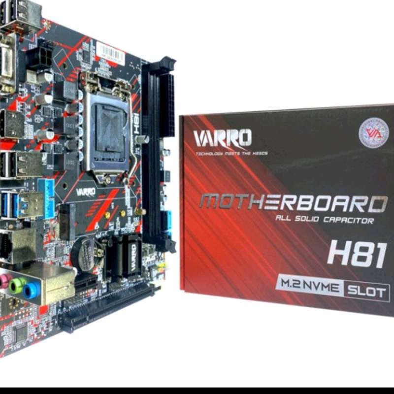 Jual Motherboard Varro H81 Socket Lga 1150 Support M.2 Nvme Slot Di Seller ...