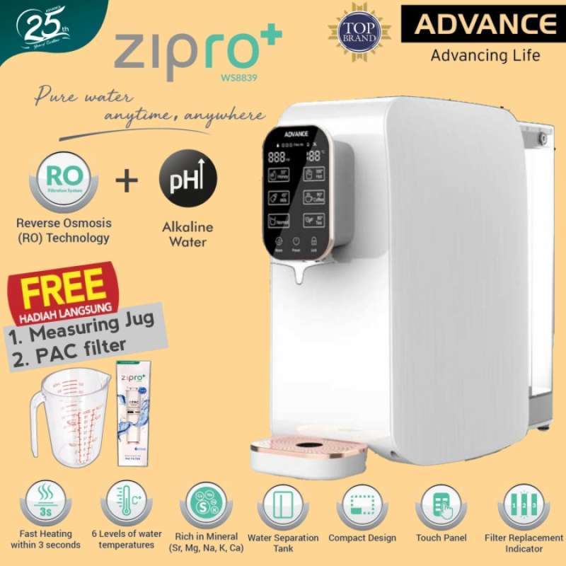 Jual SALE ZIPRO+ ADVANCE / WATER PURIFIER ALKALI WATER REVERSE OSMOSIS ...