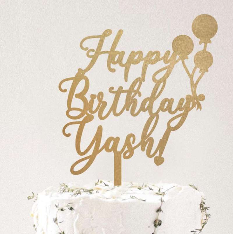 Jual Custom Cake Topper Akrilik | Custom Tulisan Acrylic | Hiasan Kue ...