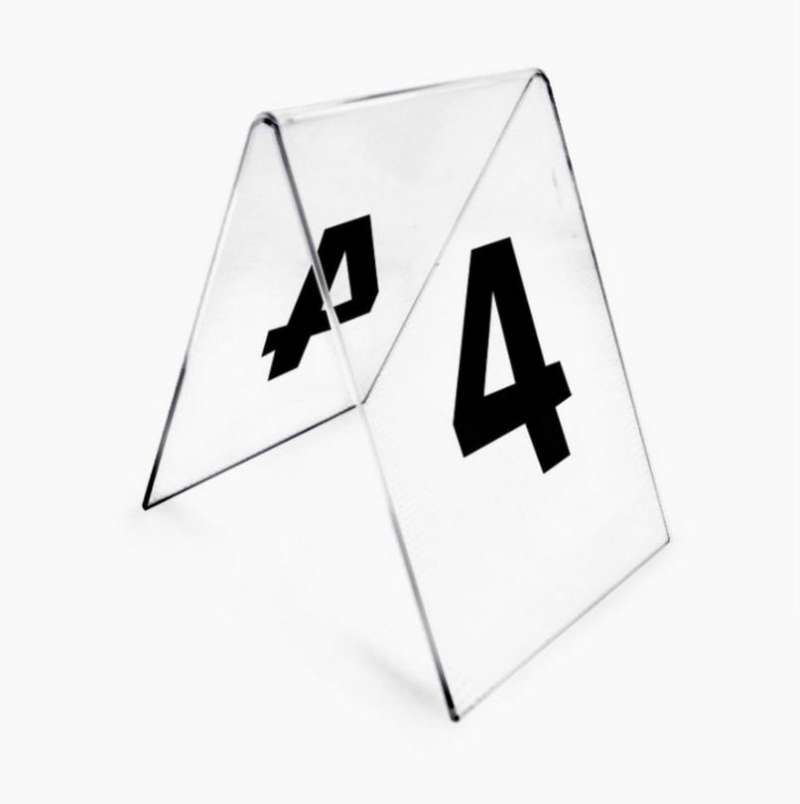 Jual Nomor meja table number nomor meja akrilik Custom Nomor Meja ...