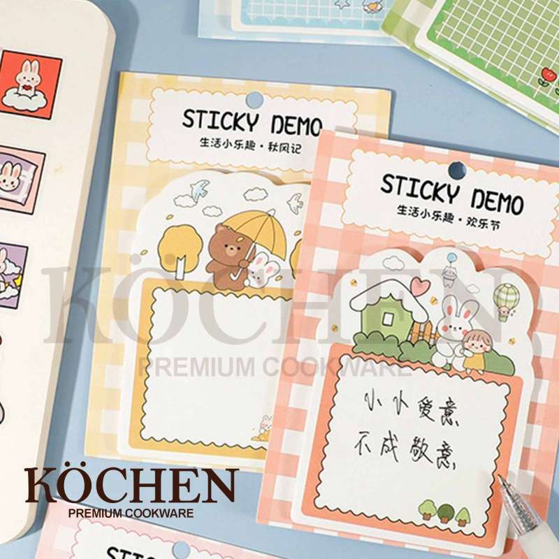 Jual Kochen Sticky Notes Notepad Kertas Memo Pad Post It Note Cute Lucu ...