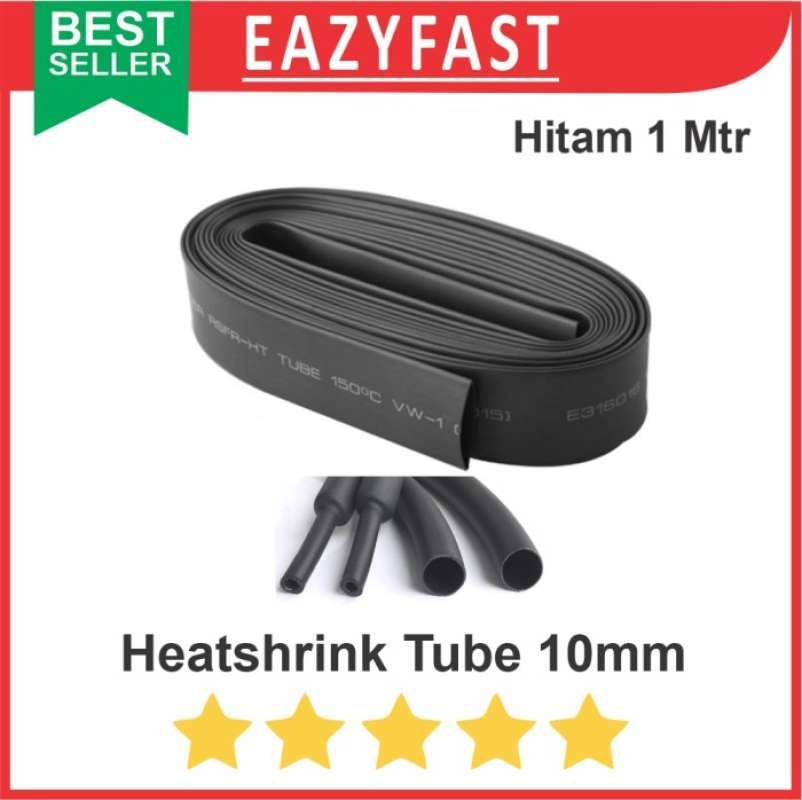 Jual HeatShrink Heat Shrink Cable Kabel Selongsong Bakar Susut 10mm 1 ...