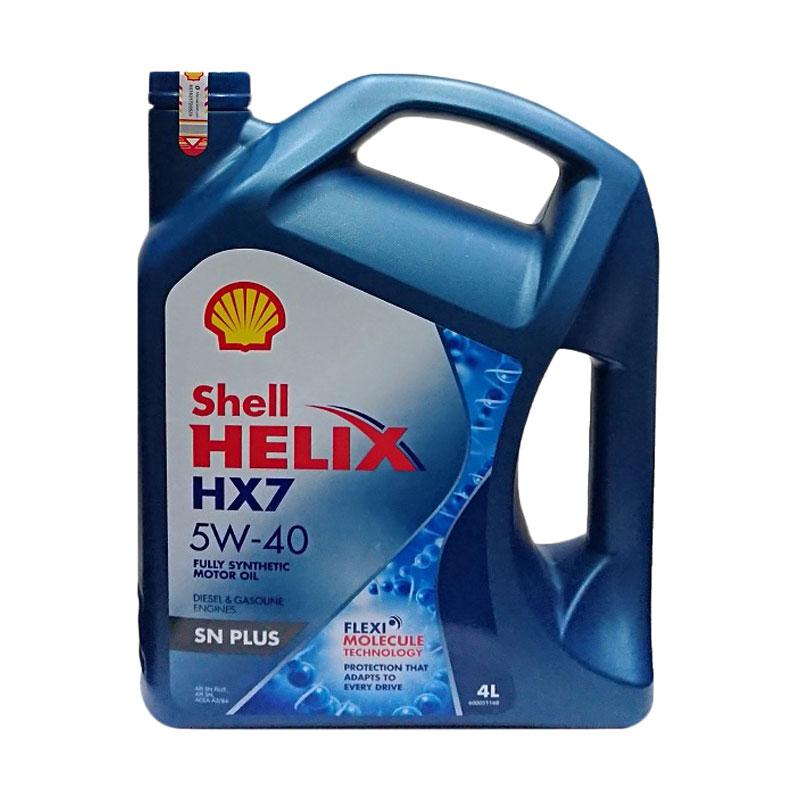 Promo Shell Helix HX7 5W-40 Pelumas Sintetis Mobil [4 L] Diskon 5% di ...
