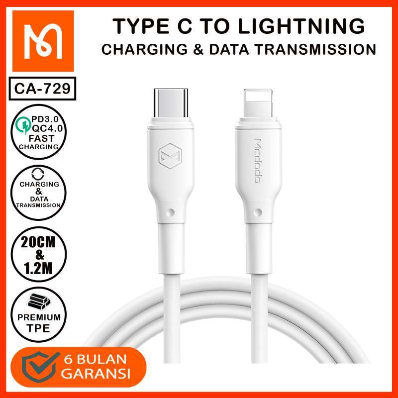 Jual Mcdodo Ca-729 Kabel iPhone 11 ,12 Pd Type C To Lightning Fast ...