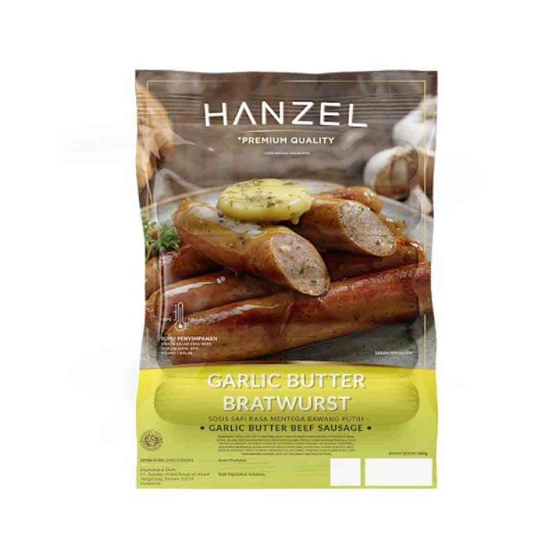 Jual Hanzel bratwurst garlic butter 360gr di Seller Day2Day Living ...