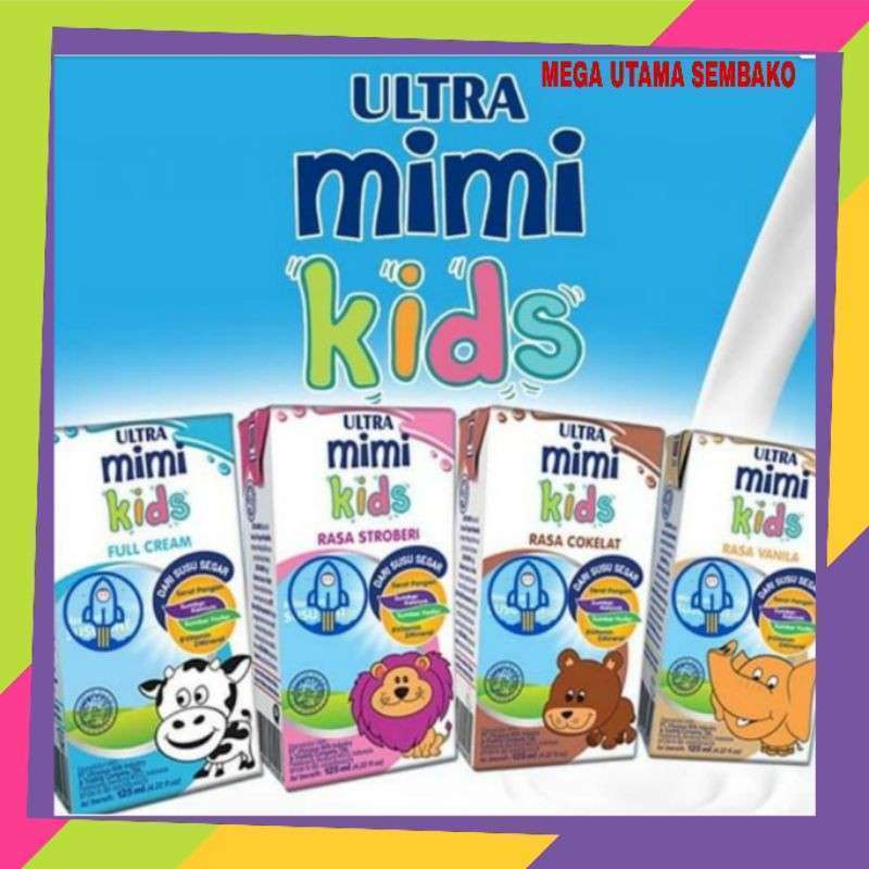 Jual Susu Ultra Mimi 125 Ml Susu Uht Mimi Kids All Varian / Ultramilk Mimi 125ml 1 Dus Isi 40pcs ...