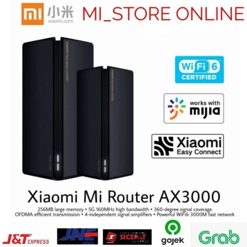 Jual XIAOMI mesh system AX3000 MI Router Wi-Fi 6 3000Mbps upgrade ...