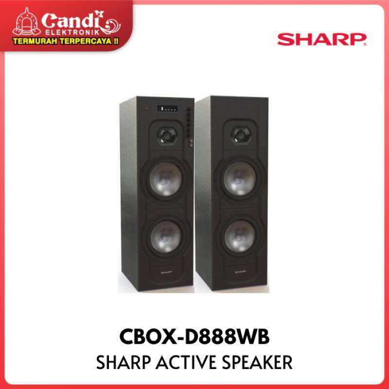 Promo Sharp Active Speaker Cbox-d888wb / Cboxd888wb Speaker Aktif ...