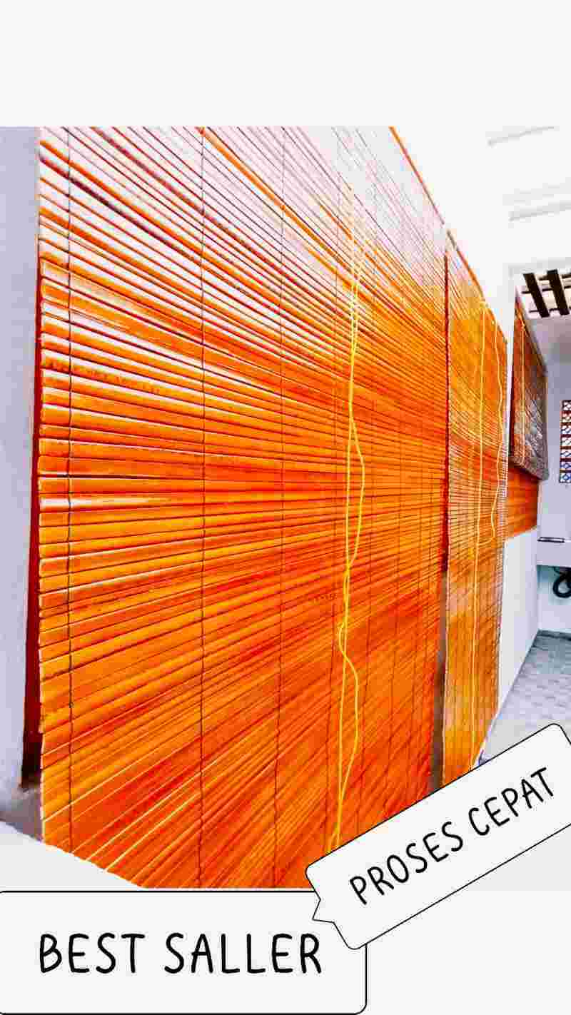 Promo krey bambu sawit kulit pliture outdoor ukuran 250x250cm Diskon 46 ...