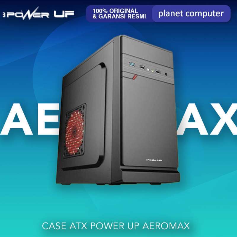 Jual Casing Standar Power Up Aeromax 500W / ATX Case di Seller Planet ...