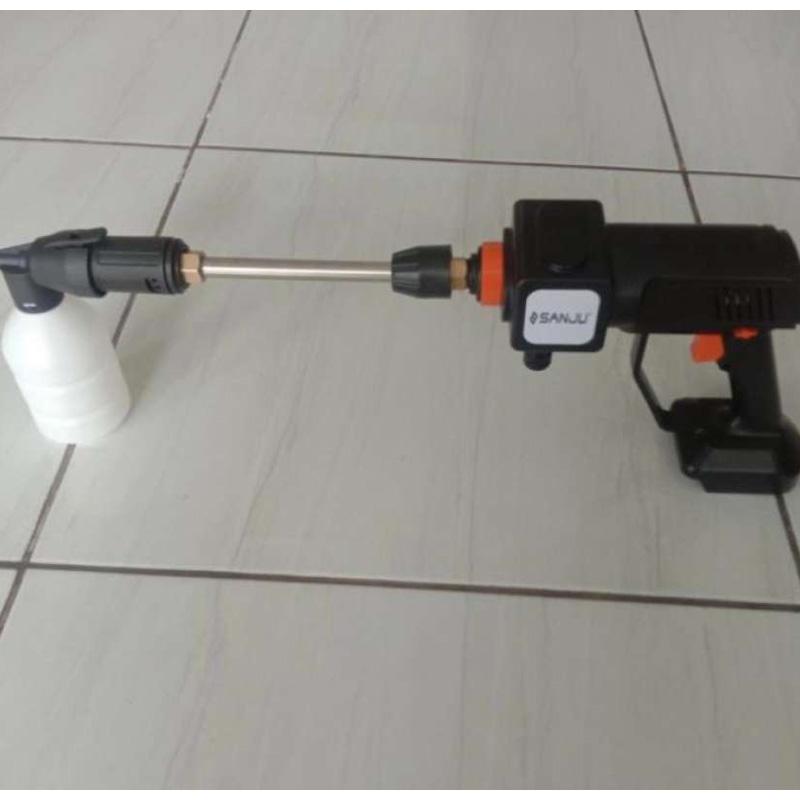 Jual RECOMMENDED Jet Cleaner SANJU High Pressure Cordless Mesin Cuci AC ...