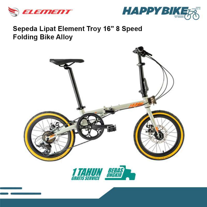 Promo Sepeda Lipat Element Troy 8 Speed 16 Inch 2022 - Black Diskon 5% ...