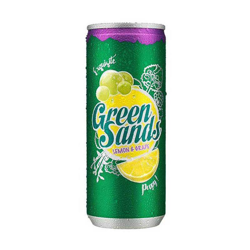 Jual Green Sands Lemon & Grape Minuman Soda [250 mL/ Can] di Seller ...