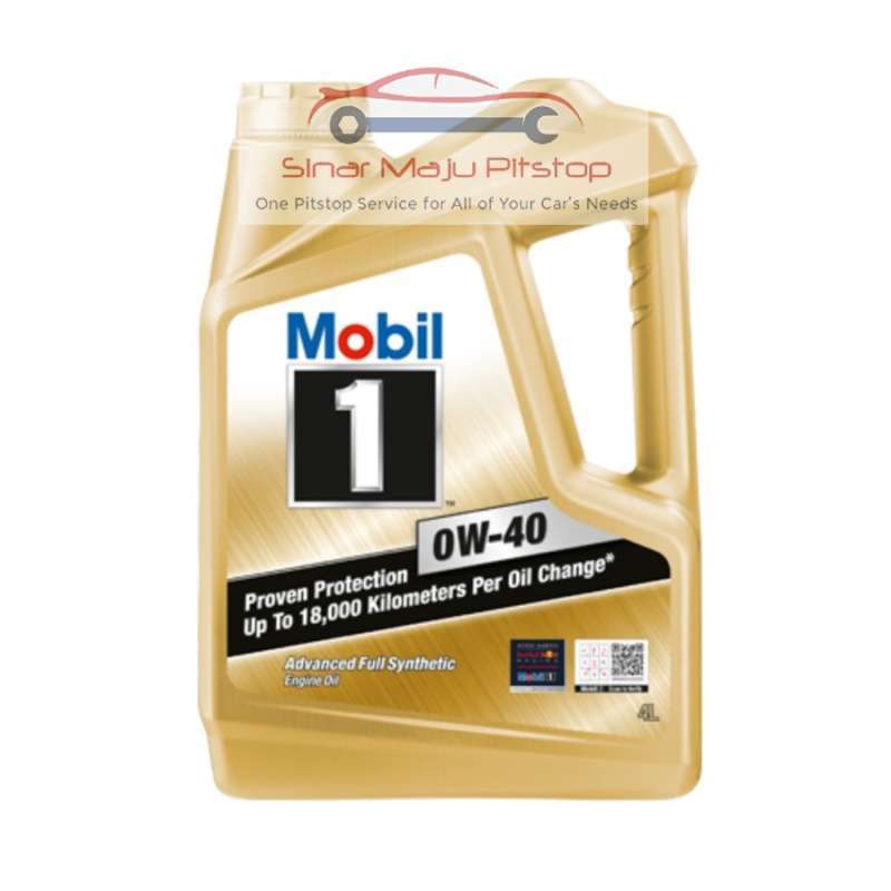 Promo Pelumas Oli MOBIL 1 ADVANCED FULLY SYNTHETIC 0W-40 SN Original 4 ...