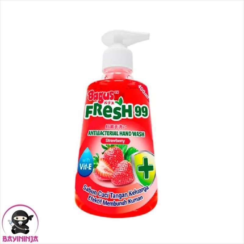 Jual BAGUS Fresh 99 Sabun Cuci Tangan Anti Bakteri Pump 400 ml ...