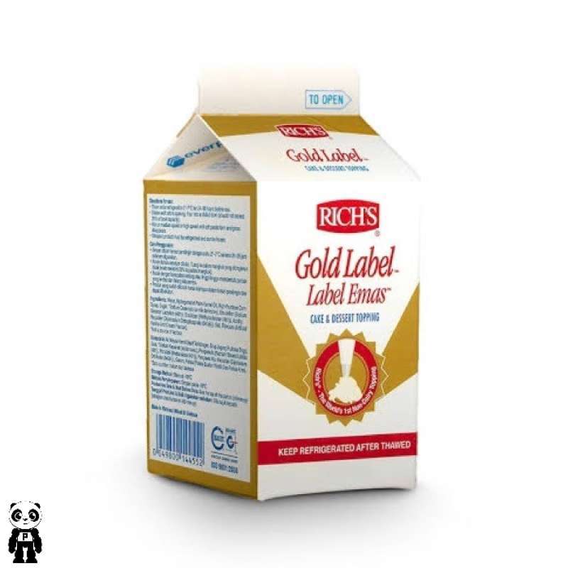Jual Rich's Gold Label Whipping Cream 454g Whipped Cream Topping Tanpa ...