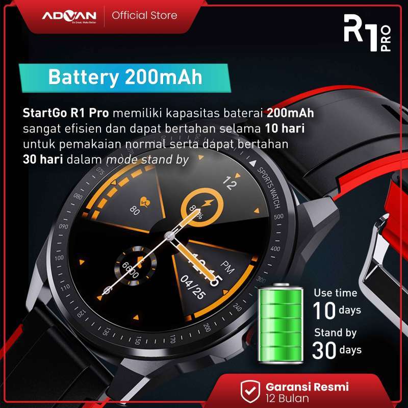 Jual Advan Startgo Smartwatch R1 Pro 1.3 inci Garansi Resmi 12 Bulan ...