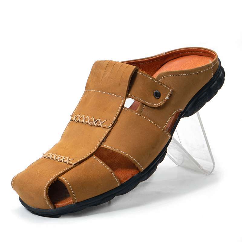 Promo epatu Sandal Pria Kulit Asli/Sendal Slop Bustong Original BT507 ...