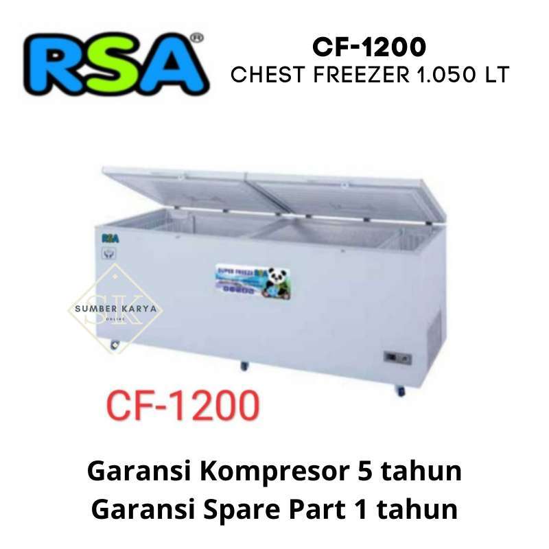 Promo RSA CF-1200 CHEST FREEZER 1050 LT LITER FREEZER BOX RSA CF1200 CF ...