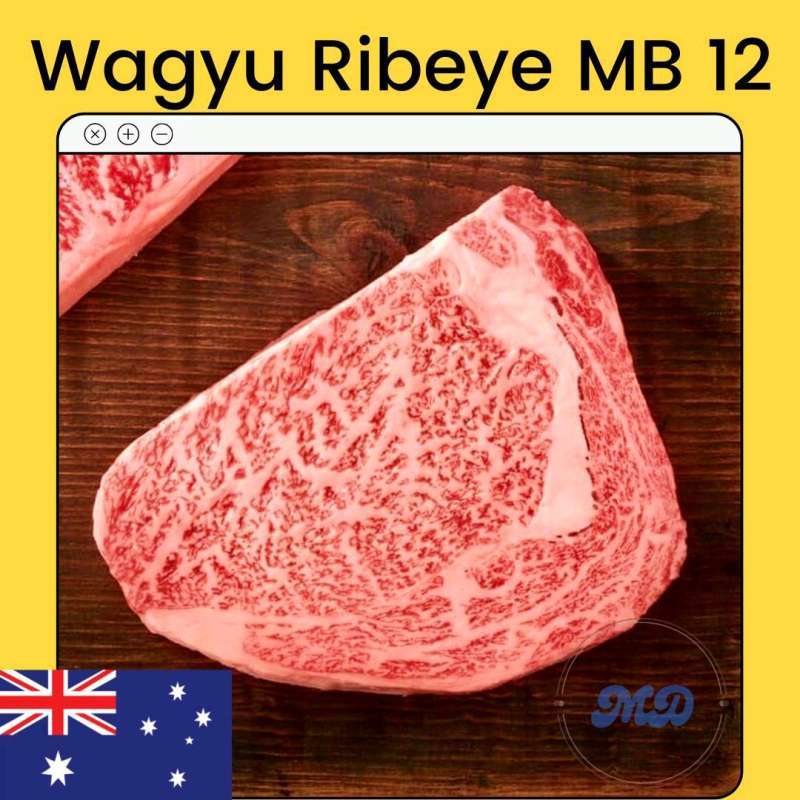 Promo Wagyu Rib Eye Mb 12 Premium 300 Gram Import Dari Australia ...