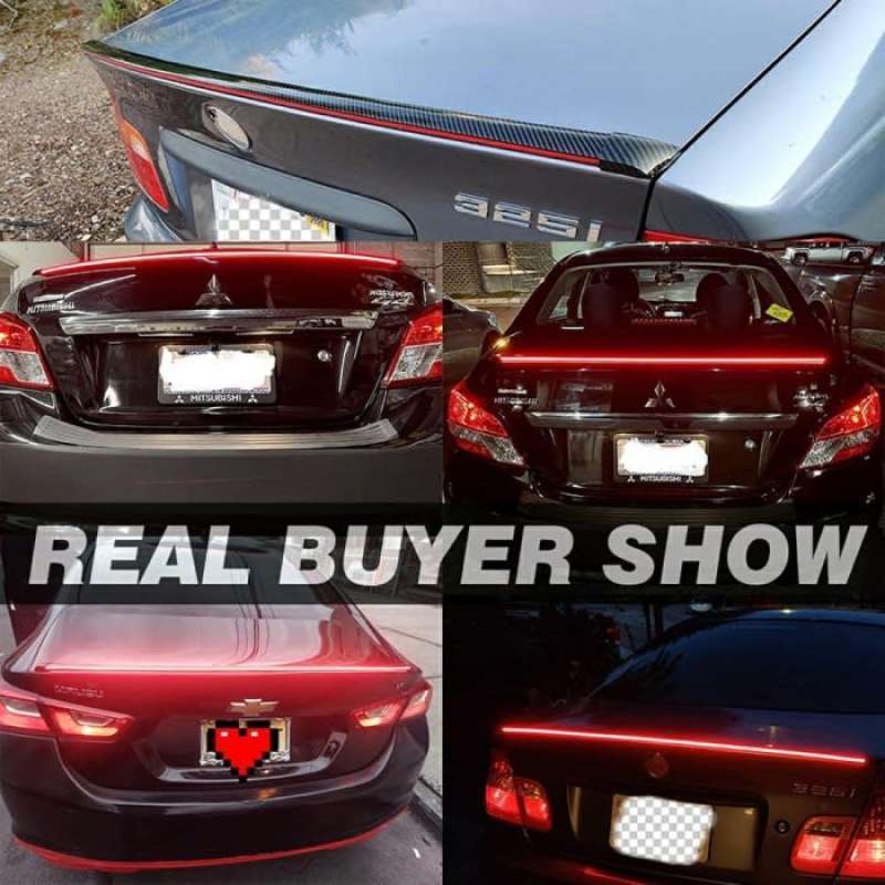 Jual Premium Led Spoiler Trunk Rear Lip Spoiler Lampu Belakang ...