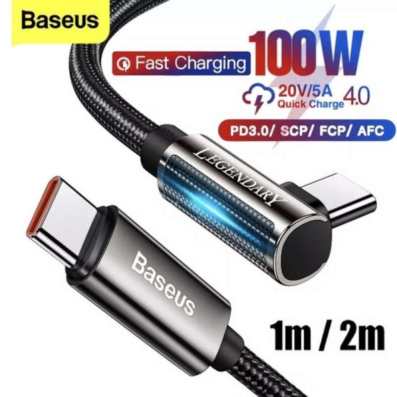 Jual Baseus Cable Data Type C To C Legend Series Fast Charging 100W 2M ...