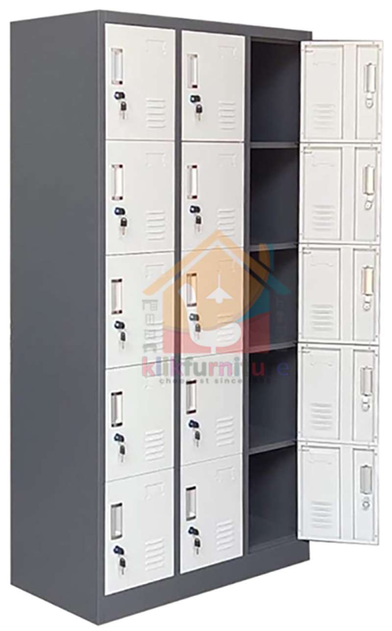 Promo Loker Besi Besar 15 Pintu Muat Helm Full Face AKL 15 JUMBO Diskon ...