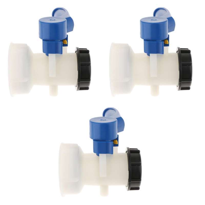 Promo 3x1000L IBC Tank Butterfly Valve Tap Water Adapter Industrial ...