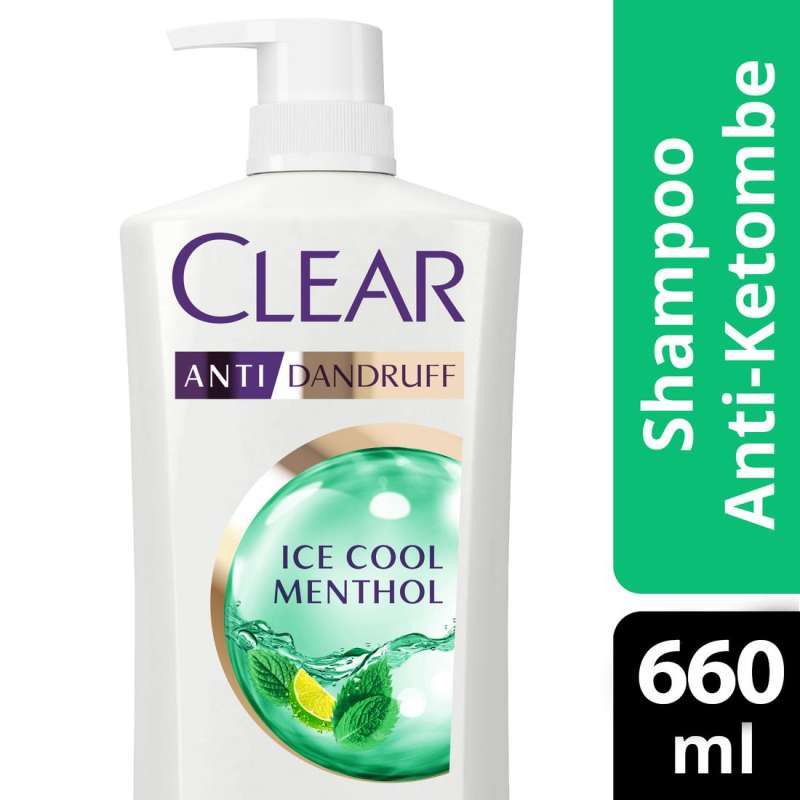 Promo Clear Shampoo Ice Cool Menthol Anti Dandruff 660ml Diskon 22% di ...