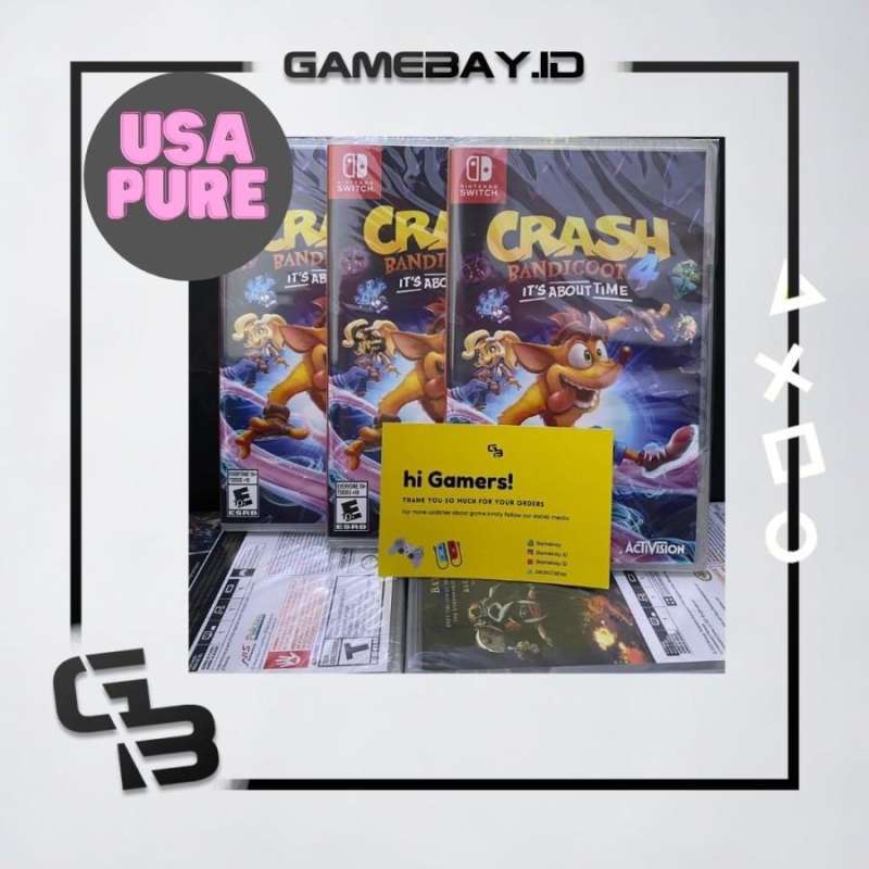 Promo Nintendo Switch Crash Bandicoot 4 It's About Time ! - NEW REG USA ...