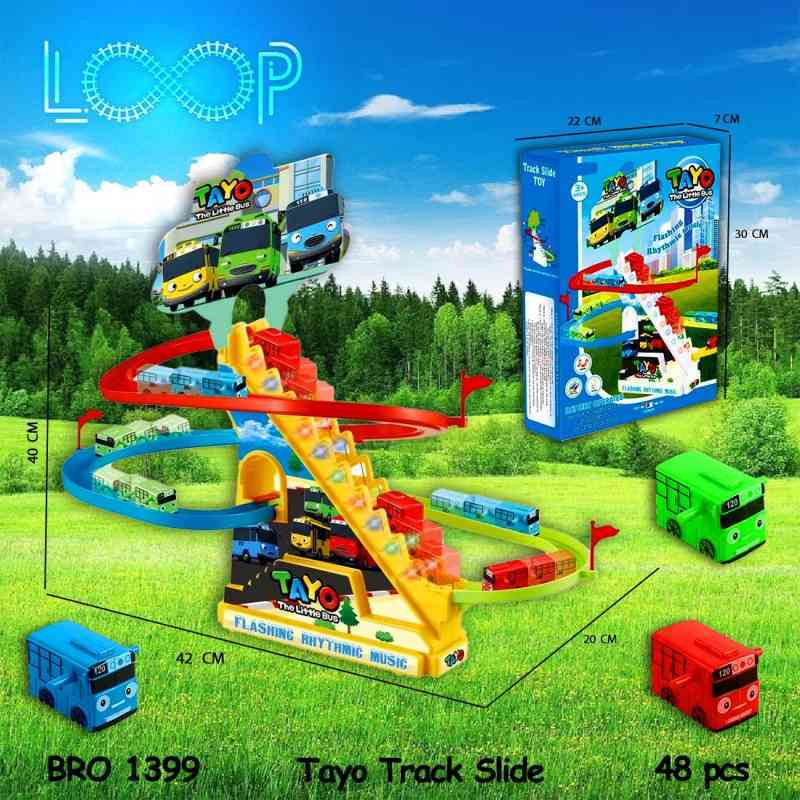 Promo MURAH BBR1398 Tayo The Little Bus Bis Bes Mainan Anak Dino Dinosaurus Tangga Slide ...