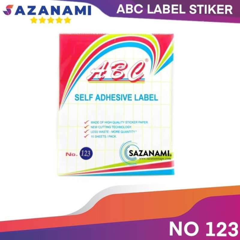 Promo Premium ABC LABEL 102 STIKER LABEL SELF ADHESIVE LABEL LABEL ...