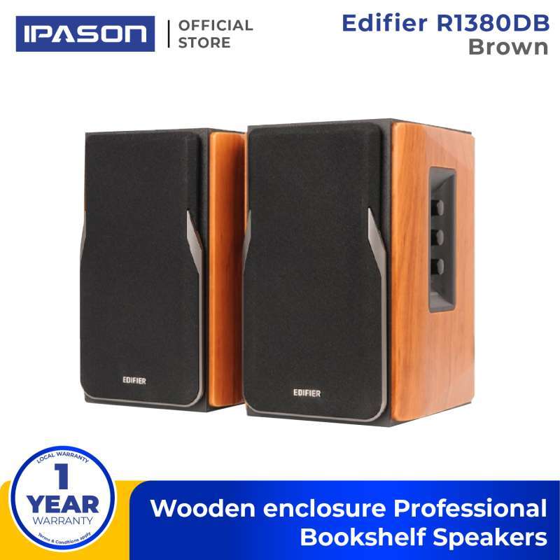 Jual Edifier R1380DB Brown Wooden enclosure Professional Bookshelf ...