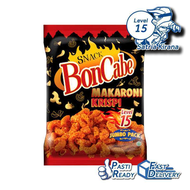 Jual BonCabe Makaroni Krispi [Level 15] HOT Snack Bon Cabe Kobe di ...