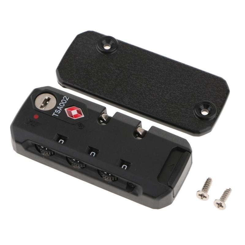 Jual TSA Secure 3 Digit Combination Padlock Luggage Suitcase Code Lock ...